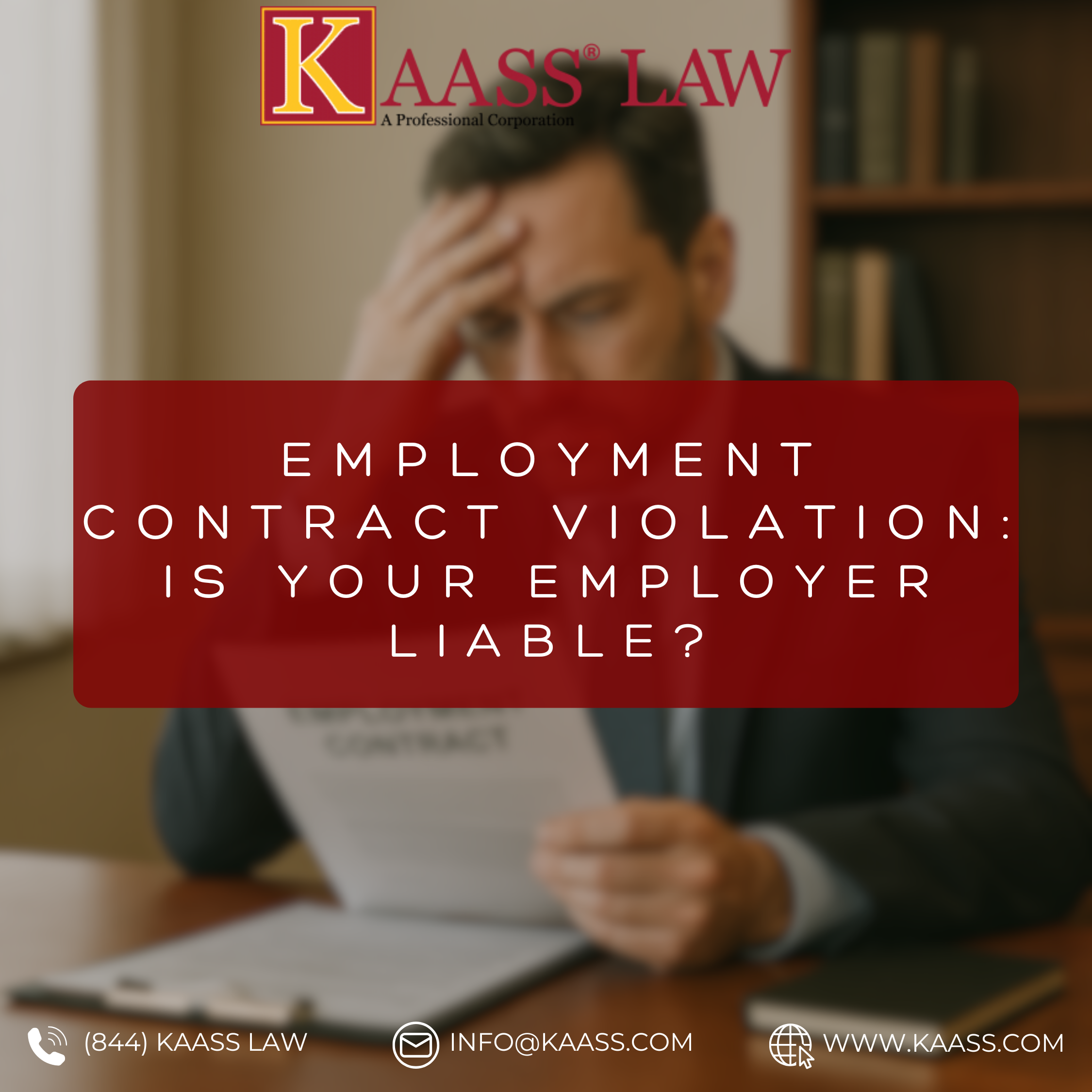 Employment Contract Violation: Is Your Employer Liable? - KAASS LAW