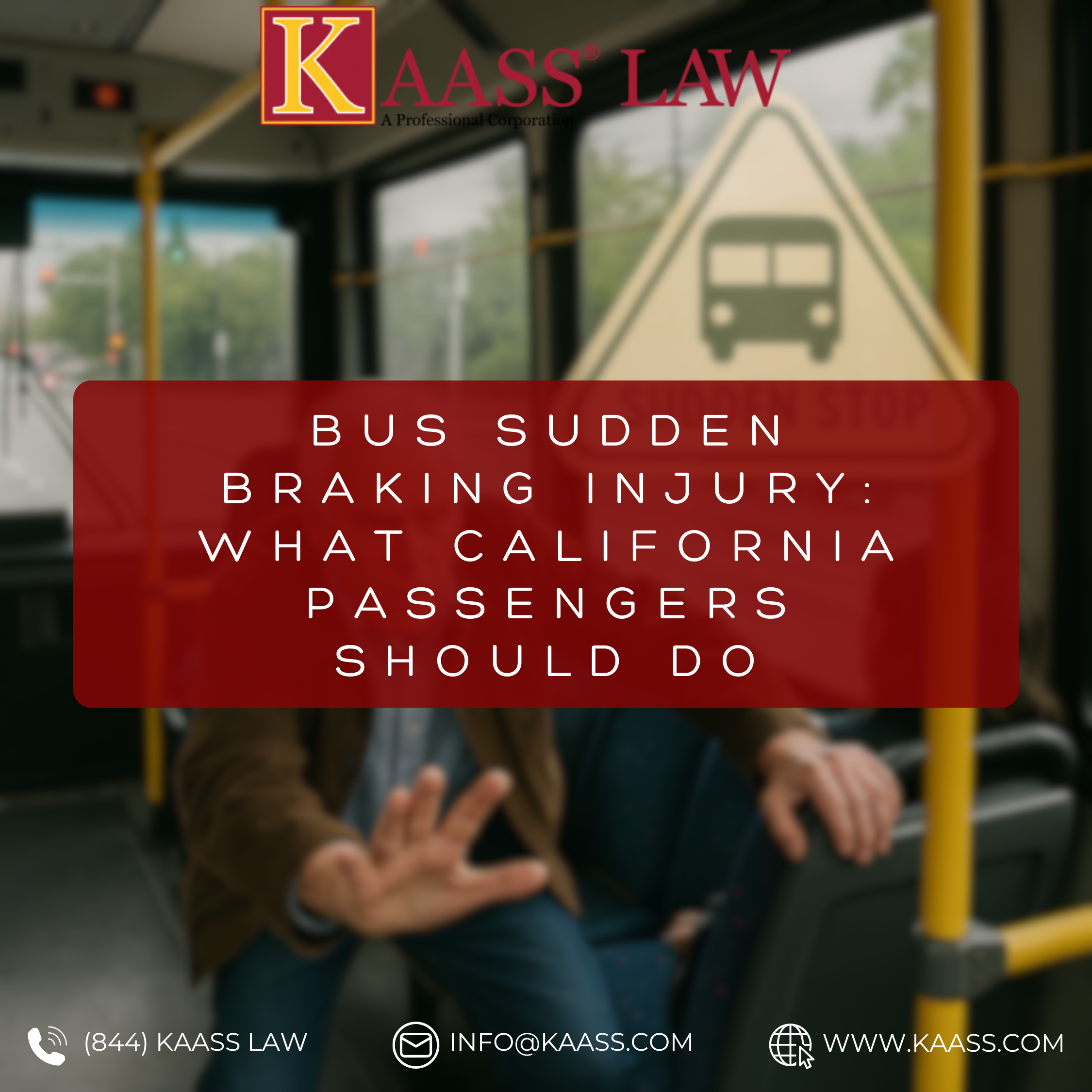 Bus Sudden Braking Injury: What CA Passengers Should Do - KAASS LAW